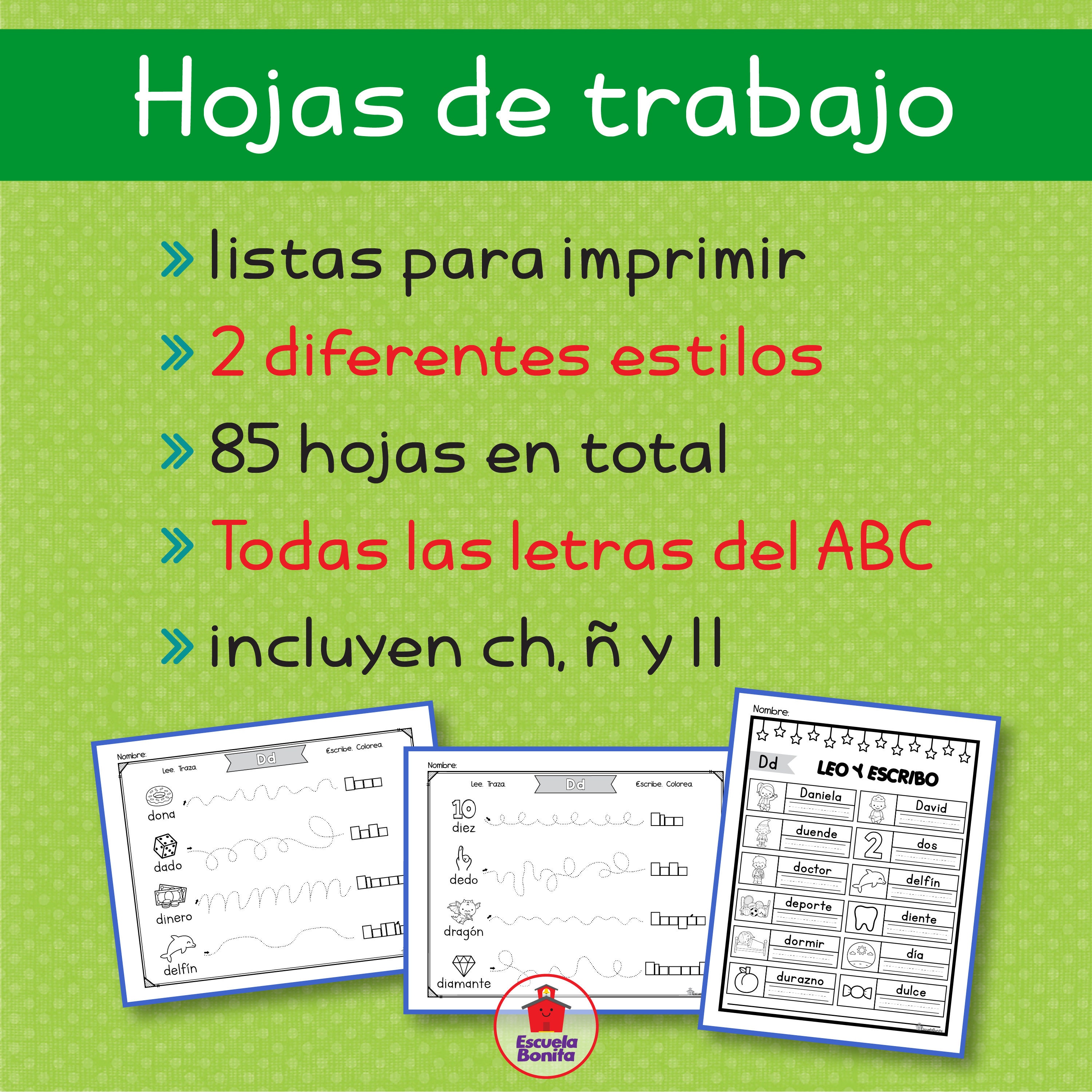 LEO Y ESCRIBO Con El Abecedario / Spanish Alphabet Activities - Etsy