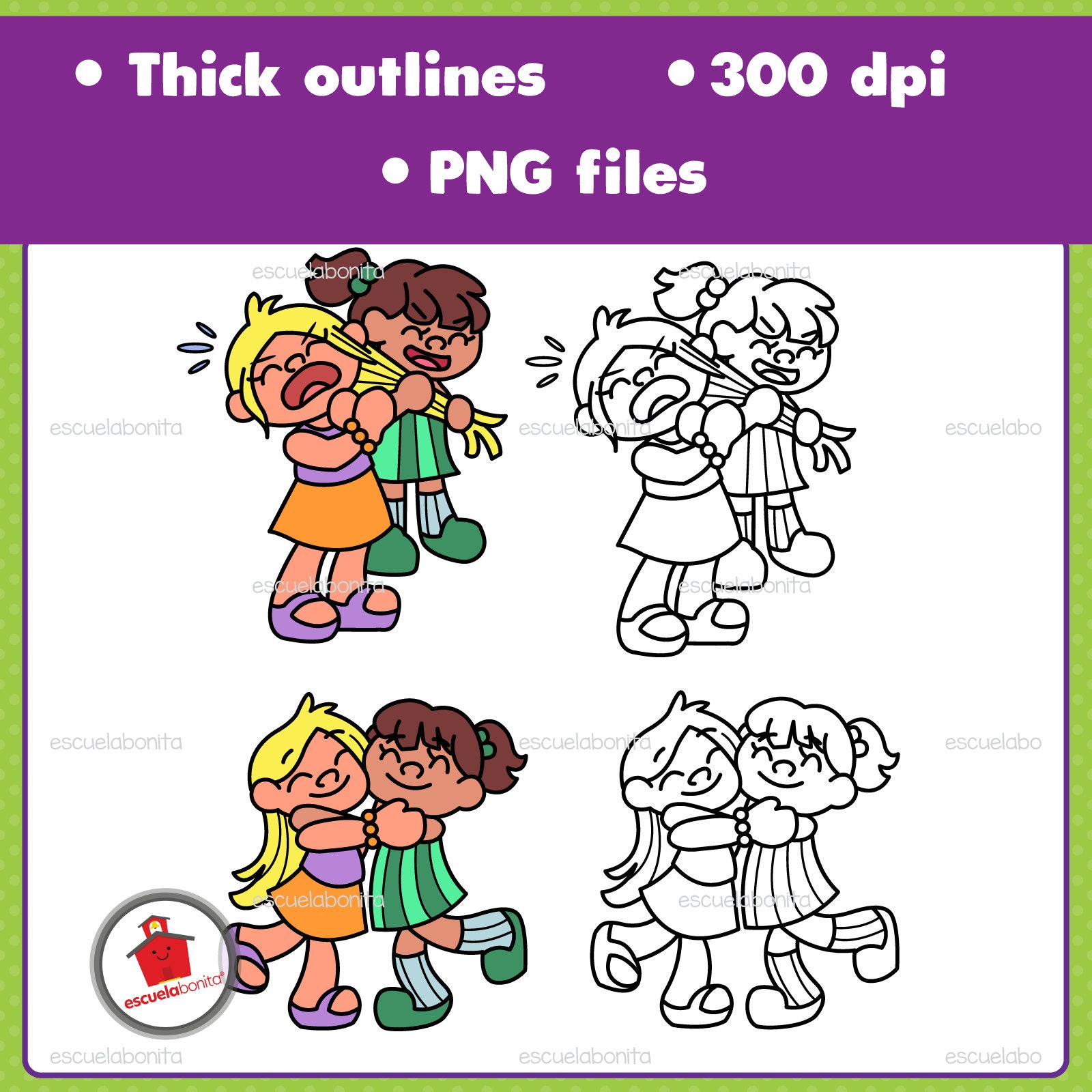 Positive & Negative Behavior CLIPARTS Buenos Y Malos Modales - Etsy