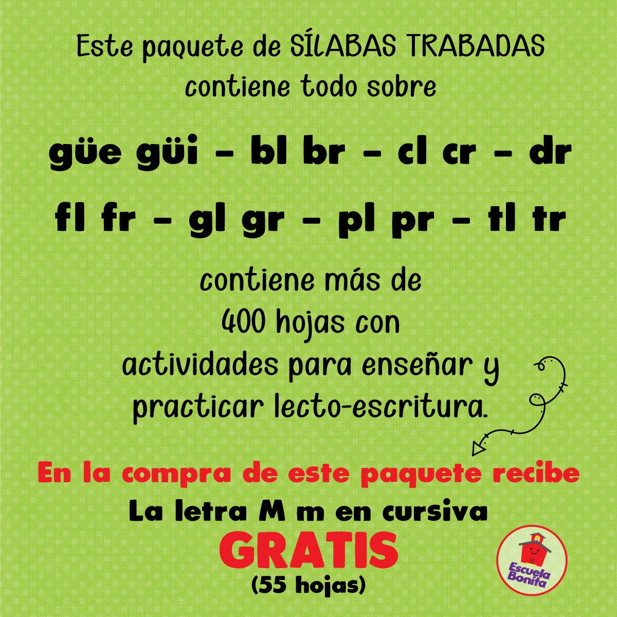 Paquete De Las SÍLABAS TRABADAS En Cursiva - Etsy