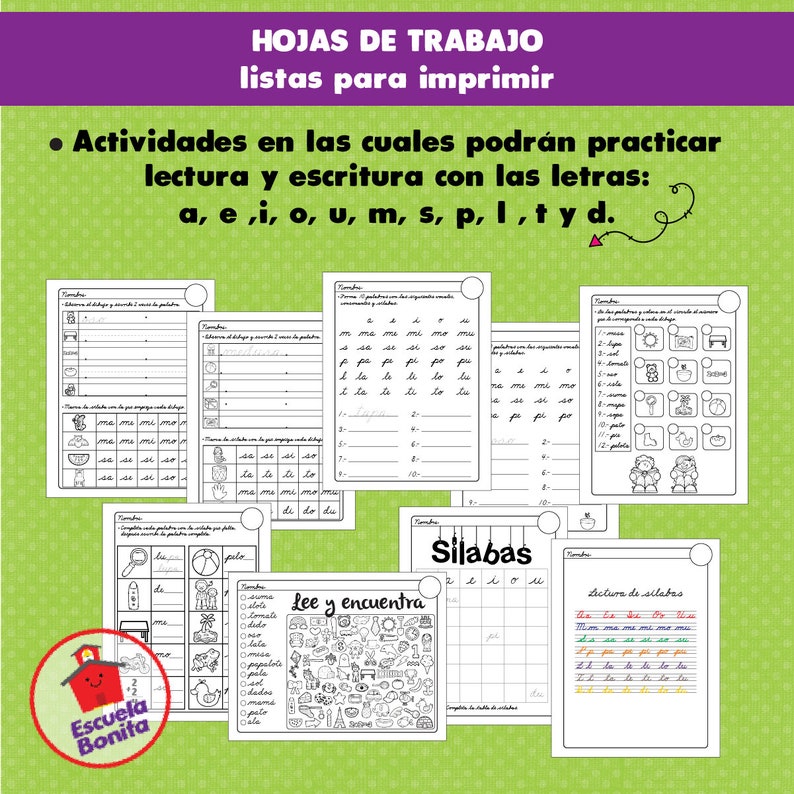 CONSONANTES BUNDLE 1 La Aventura De Aprender a Leer Y Escribir En ...