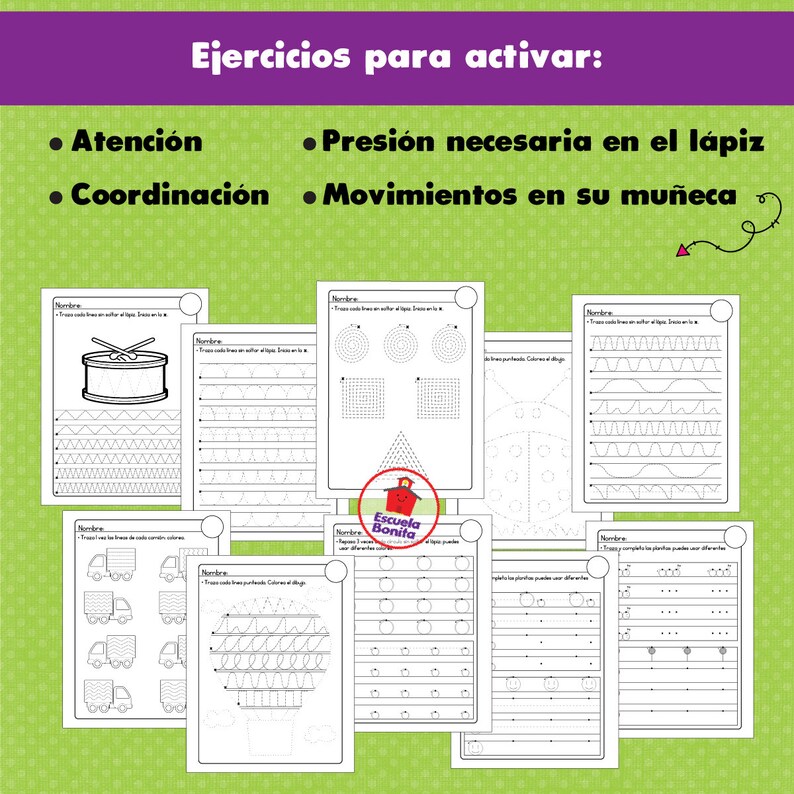 Ejercicios Y Trazos De Motricidad Fina!!! Fine Motor Skills Tracing ...