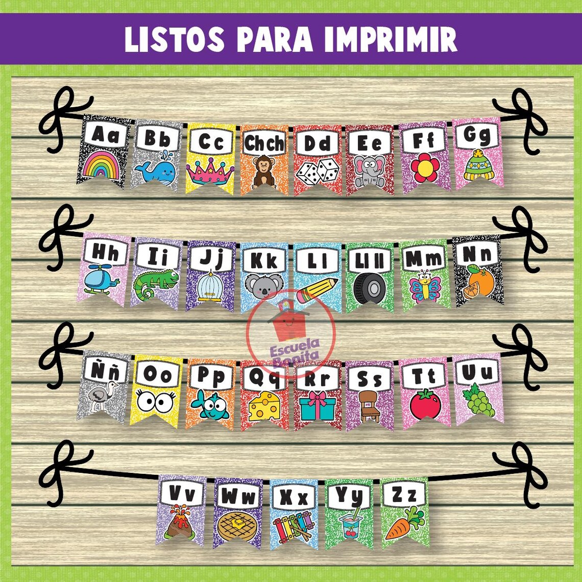 Posters Del Abecedario "estilo Composition" / COMPOSITION Spanish ABC ...