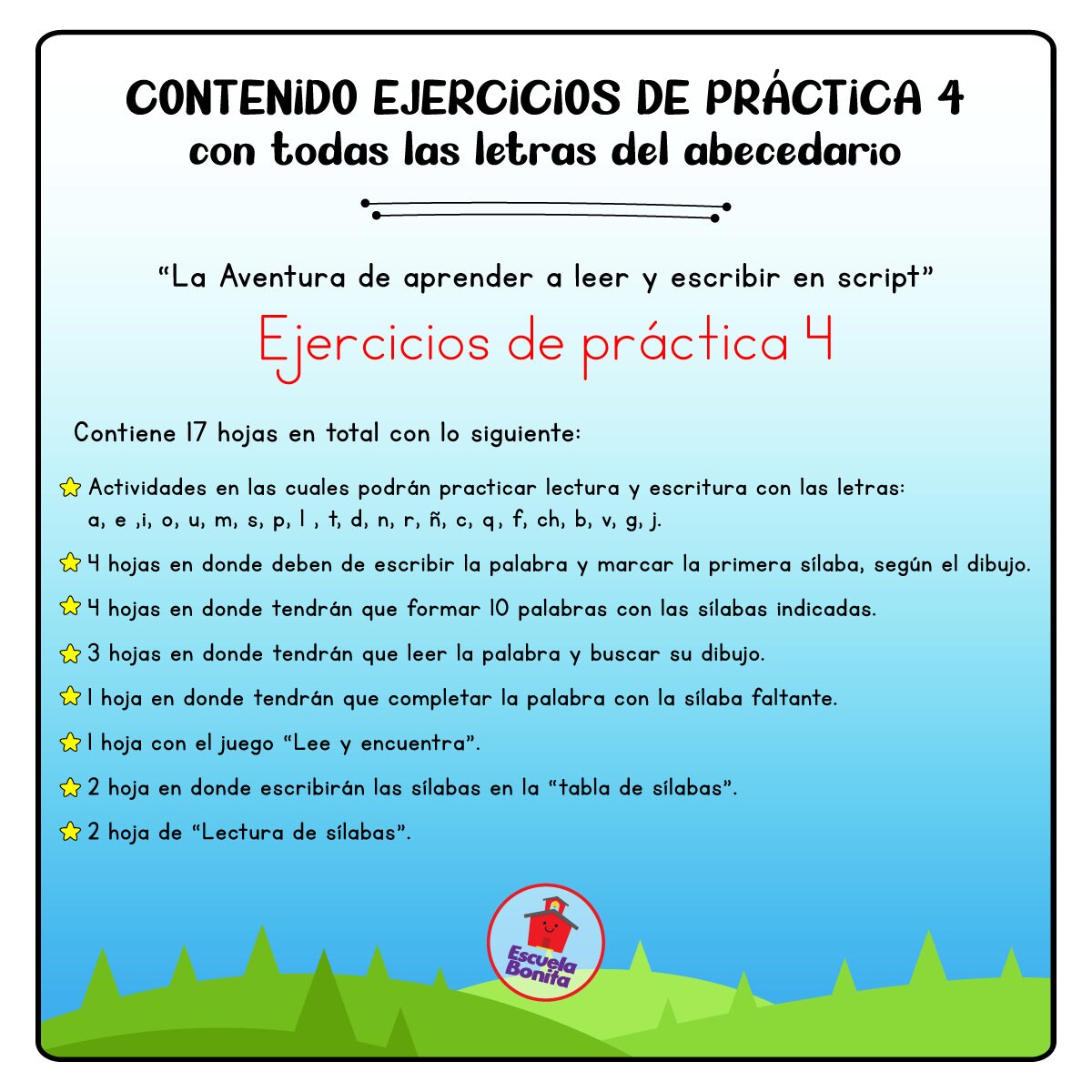 CONSONANTES BUNDLE 4 La Aventura De Aprender a Leer Y Escribir En ...