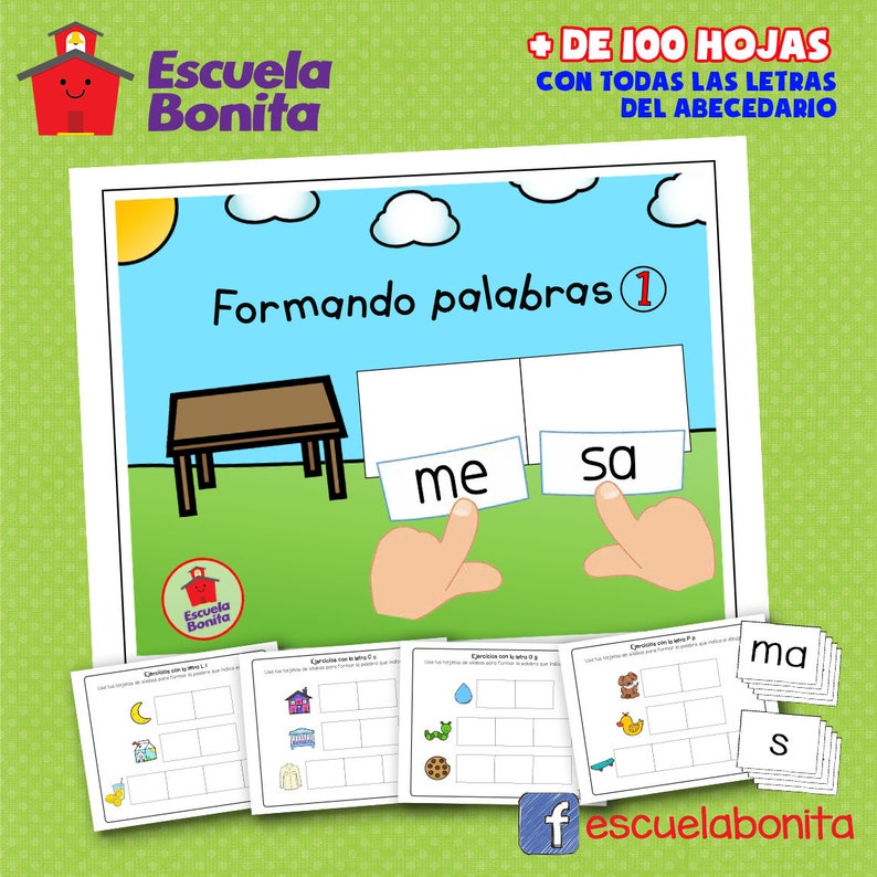 SUPER BUNDLE Aprendo a Leer Y Escribir "formando Palabras" 1, 2 Y 3 En ...