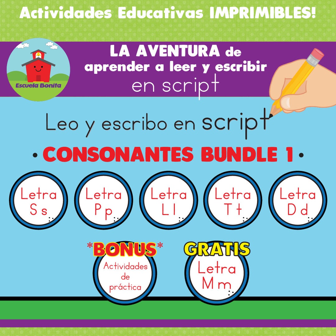CONSONANTES BUNDLE 1 !! -- La Aventura De Aprender a Leer Y Escribir En ...