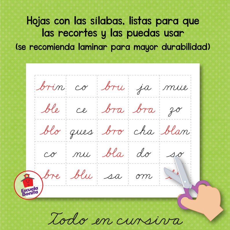 Aprendo a Leer Y Escribir FORMANDO PALABRAS "volumen 3" Con Sílabas ...
