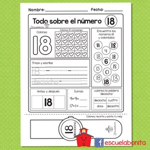 Todo Sobre Los Números Del 10 Al 20 / Everything About the Numbers 10 ...