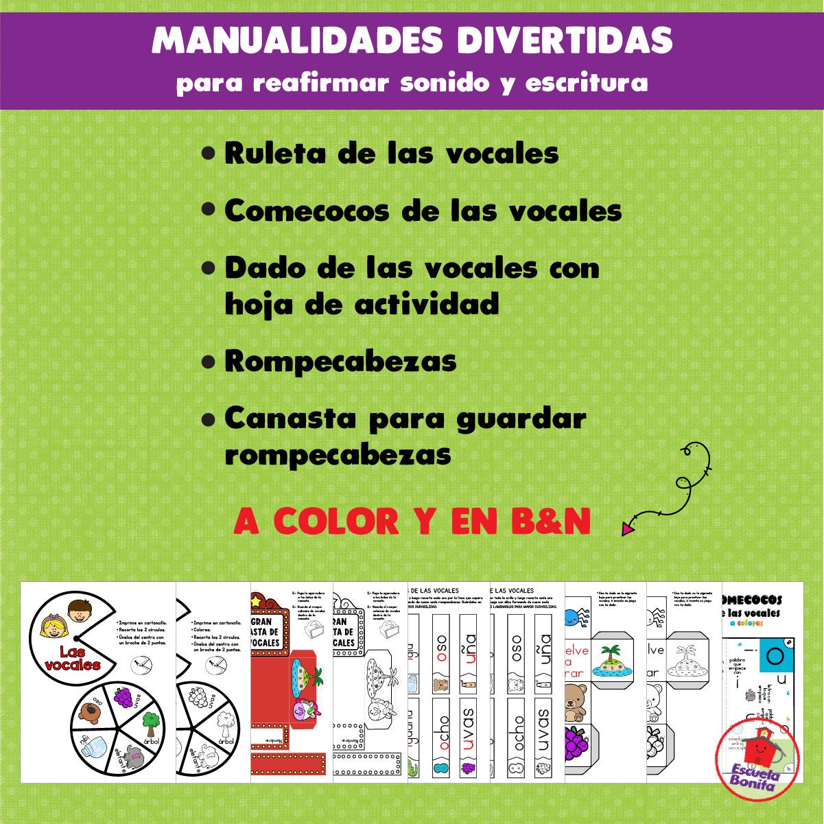 VOCALES BUNDLE La Aventura De Aprender a Leer Y Escribir En SCRIPT - Etsy