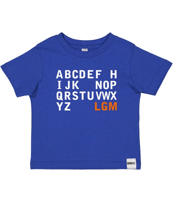 New York Mets LGM Alphabet Let's Go Mets NYM Bleed | Etsy