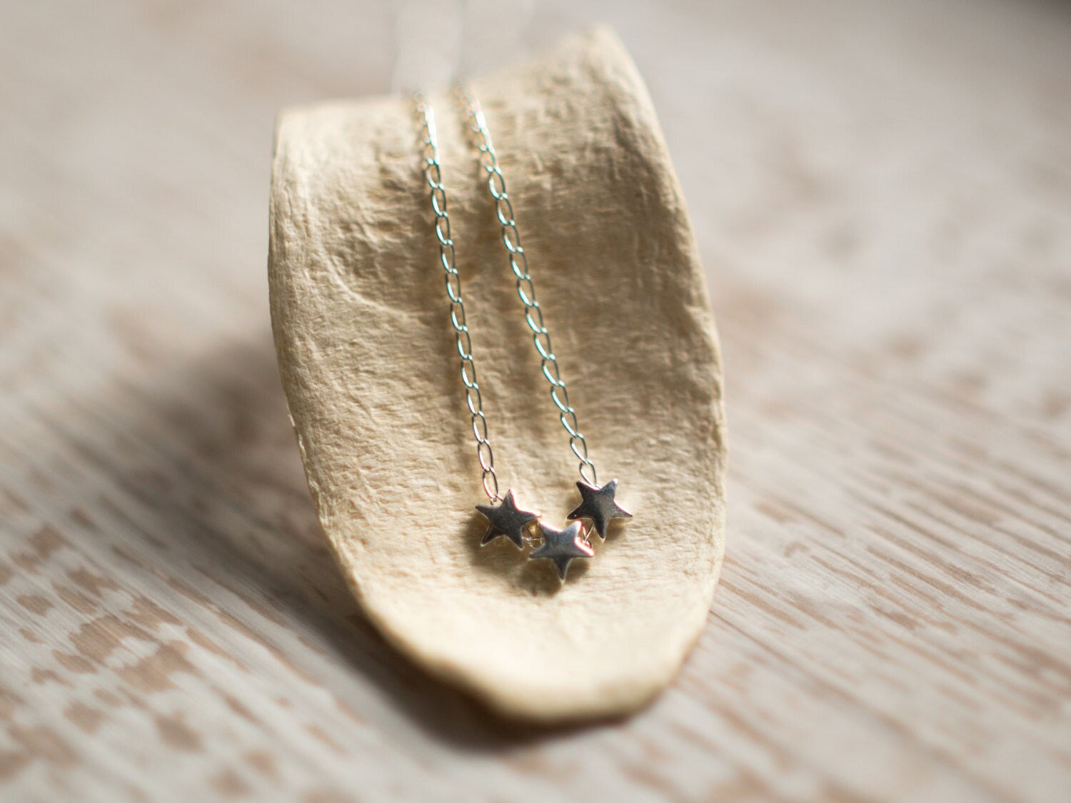 Three Stars Pendant Necklace in Sterling Silver, Gift for Her - Best ...