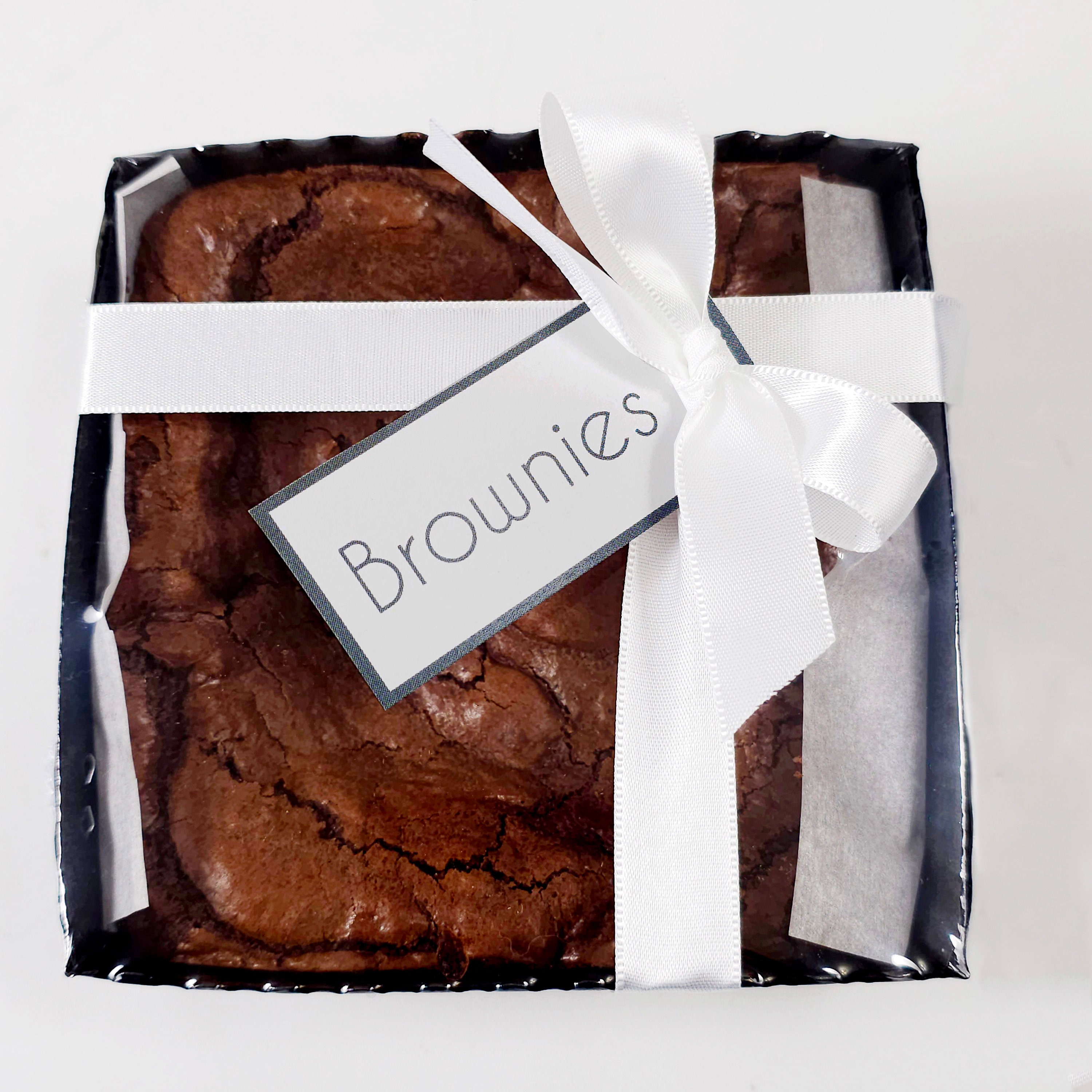 8 Brownies, Decadent Fudgy Dark Chocolate Brownies - Etsy