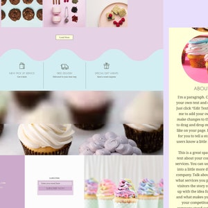 Wix Website Template for Cake Shop | Customizable Pastel Theme ...