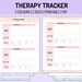 Therapy Tracker Printable in 3 Colours PDF Download 3 Sizes Therapy ...