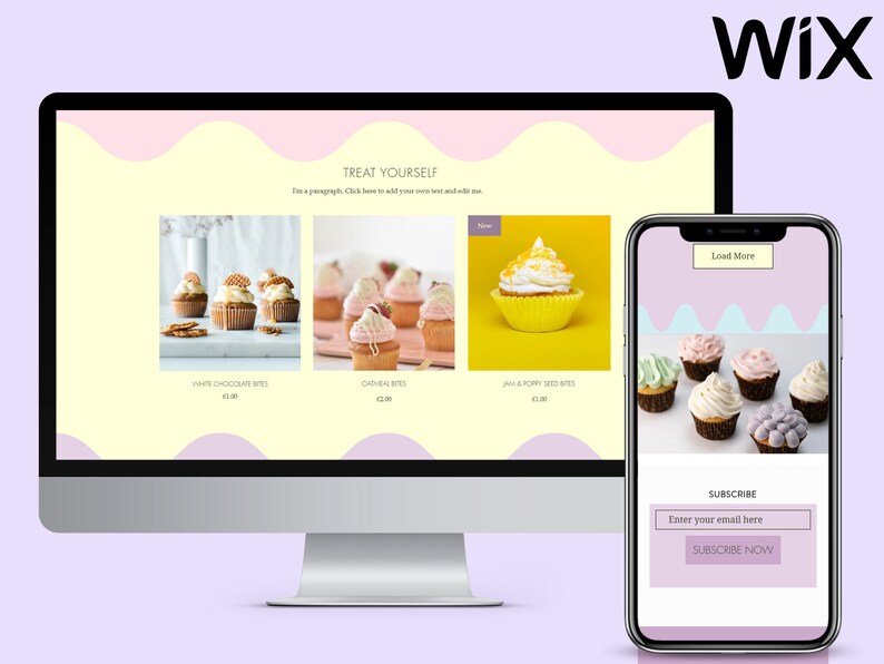 Wix Website Template for Cake Shop | Customizable Pastel Theme ...