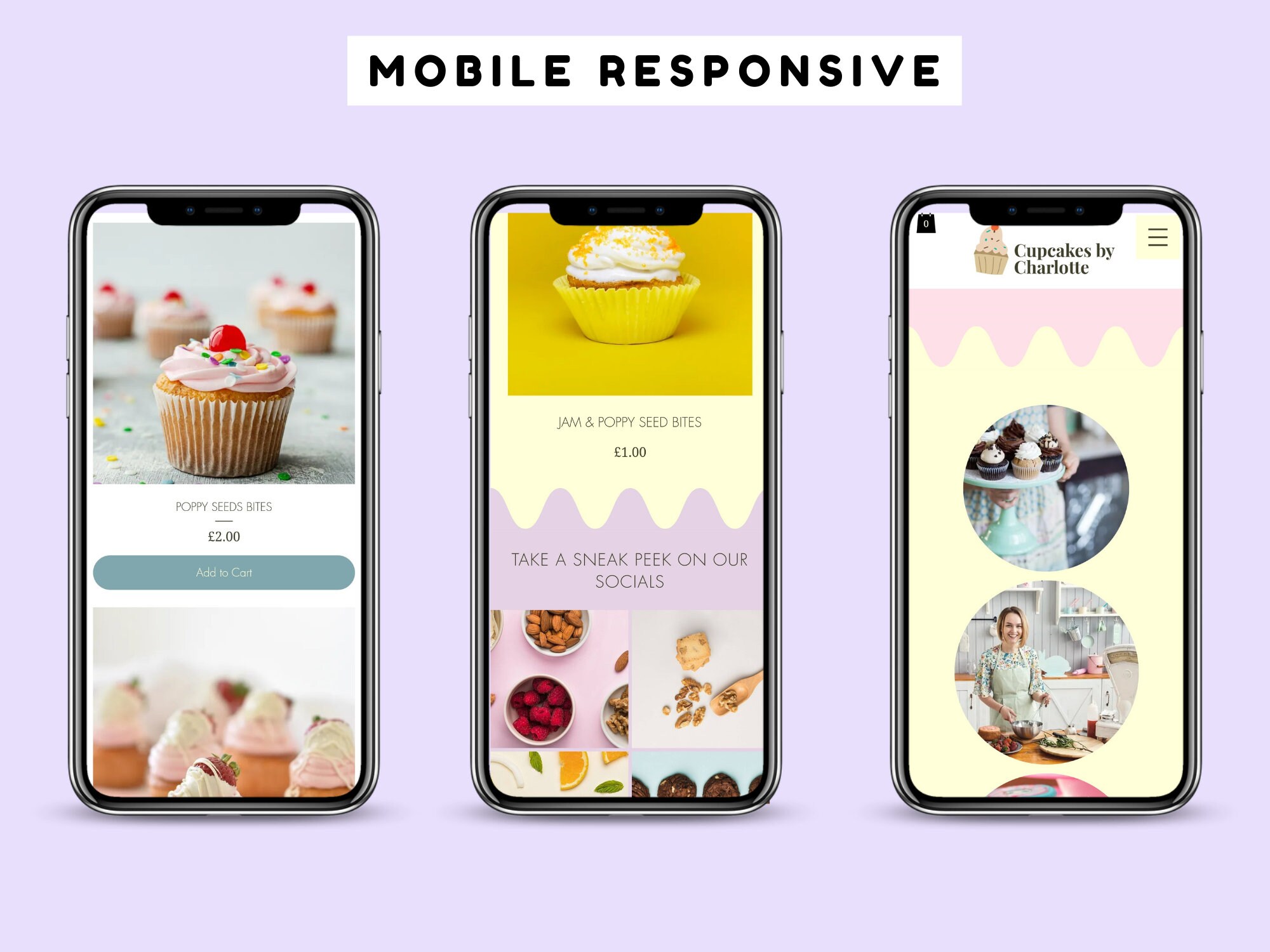 Wix Website Template for Cake Shop | Customizable Pastel Theme ...
