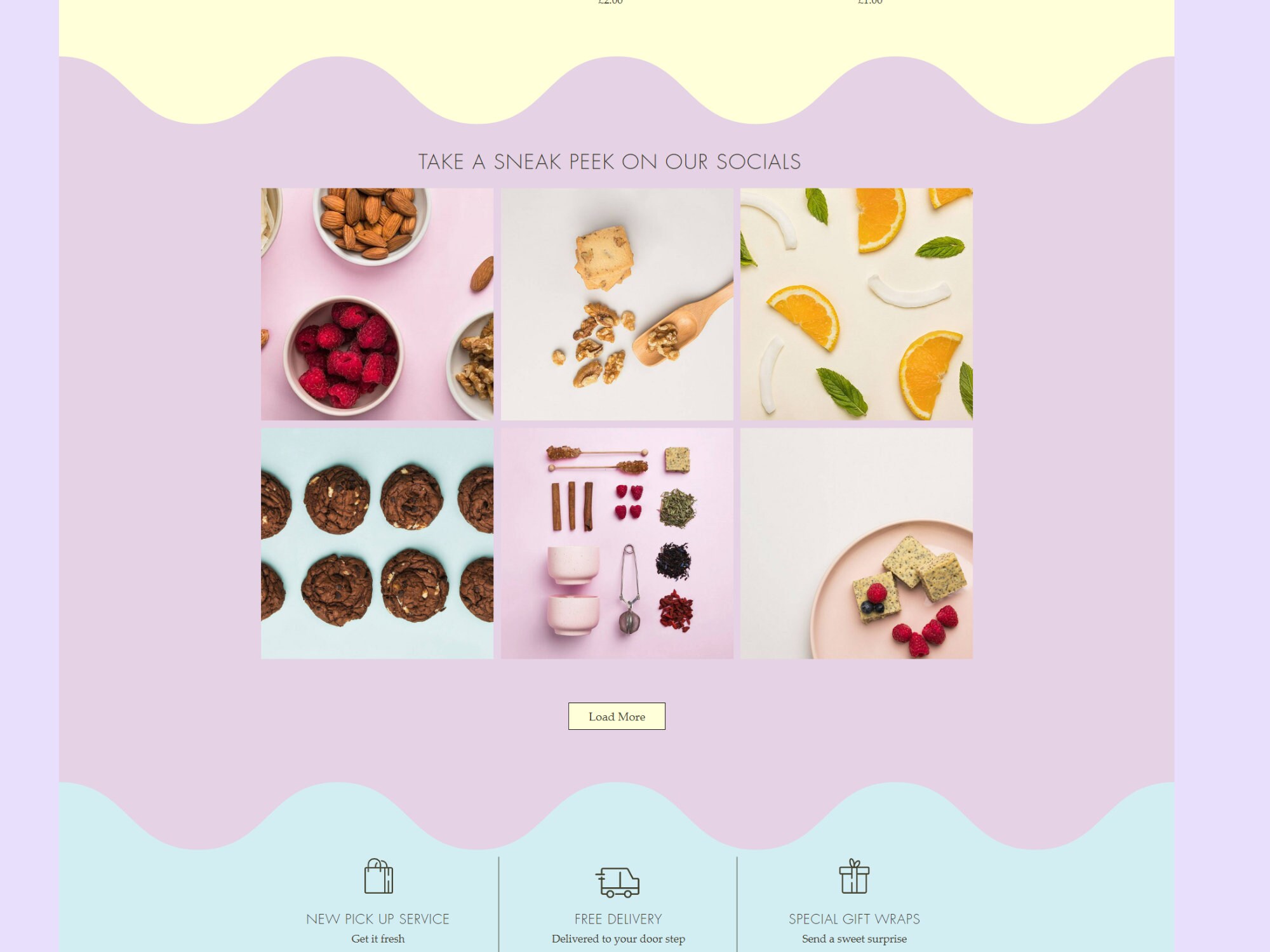 Wix Website Template for Cake Shop | Customizable Pastel Theme ...