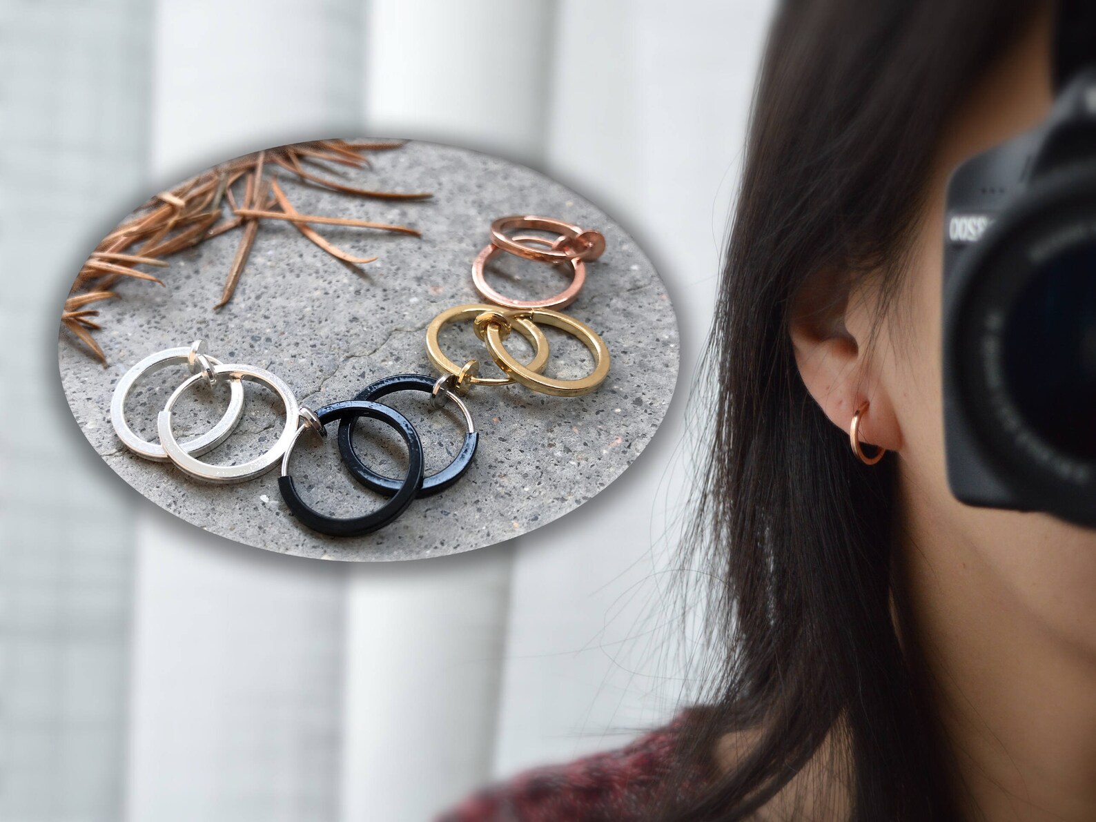 Hoops 15mm Invisible Clip on Earrings Clip on Hoop Earrings | Etsy