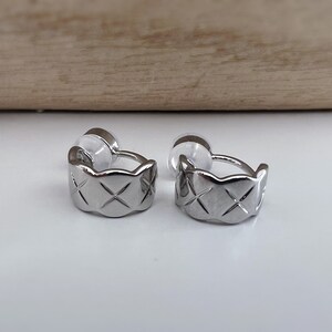 Hoops 15mm Invisible Clip on Earrings, Clip on Hoop Earrings, Non ...