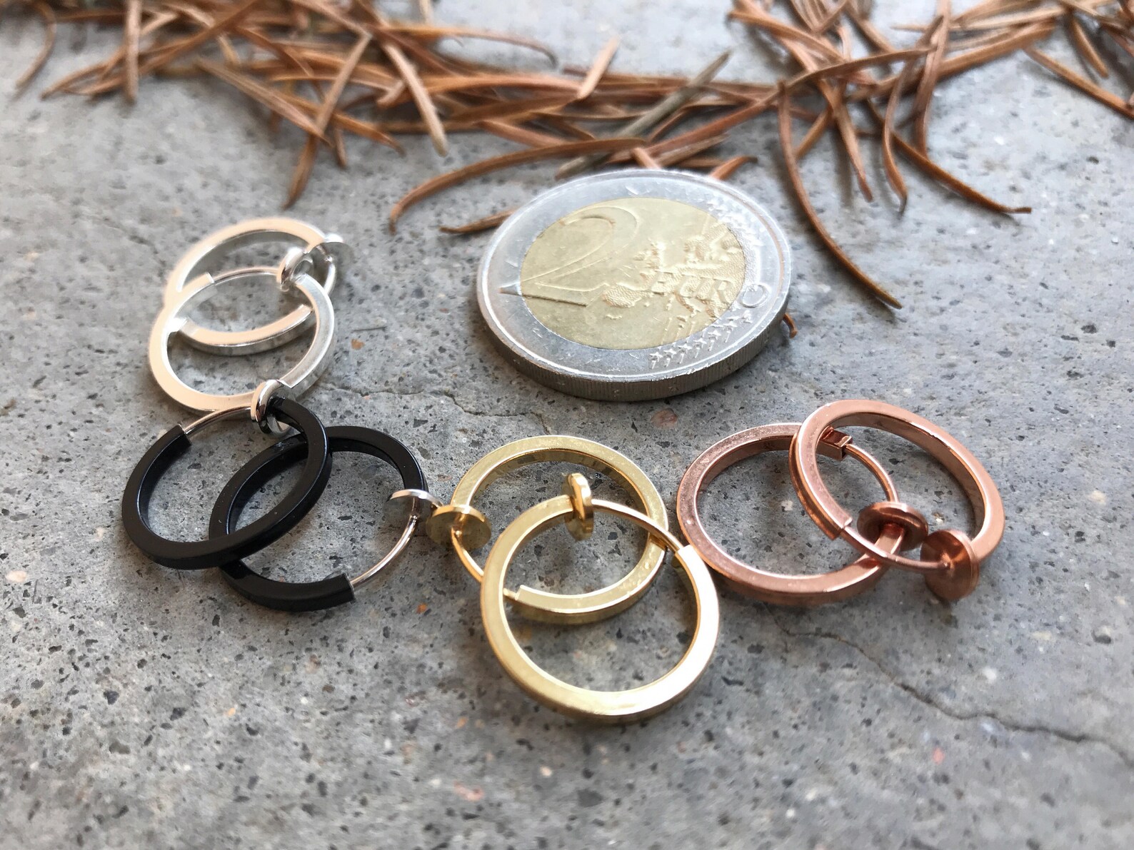 Hoops 15mm Invisible Clip on Earrings Clip on Hoop Earrings | Etsy