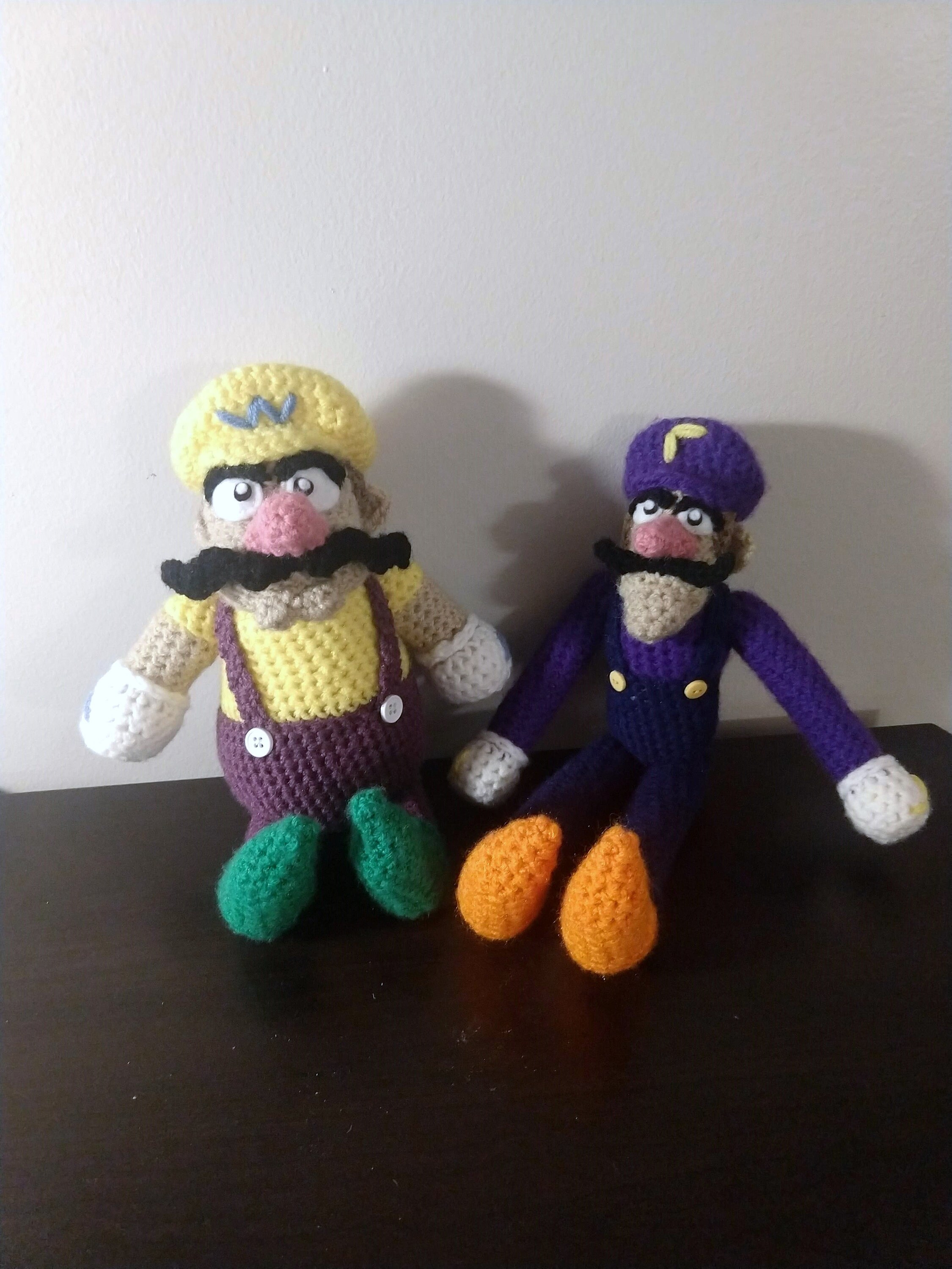 Waluigi Amigurumi Plushie Doll | Etsy