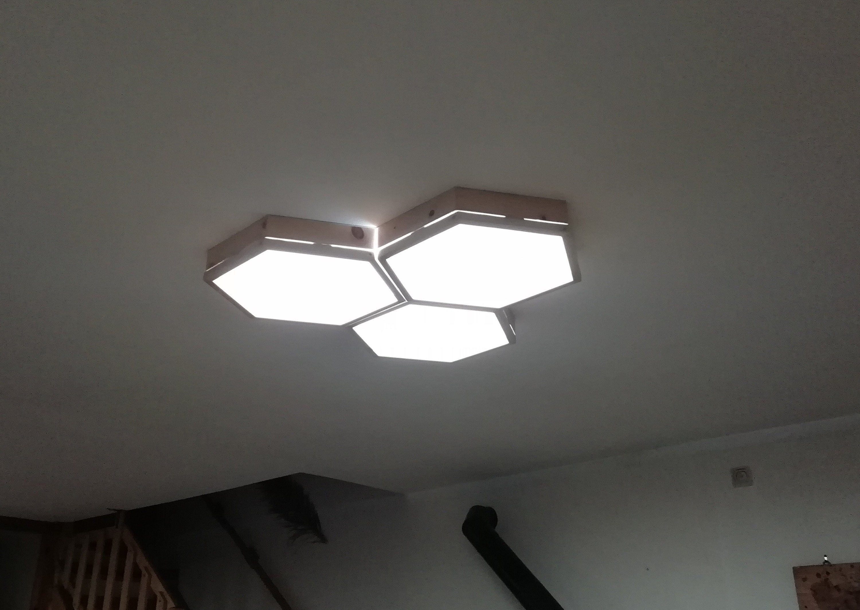 Honeycomb LED Panel - Hexagonal Shape Lamp 70W 3500K - Etsy