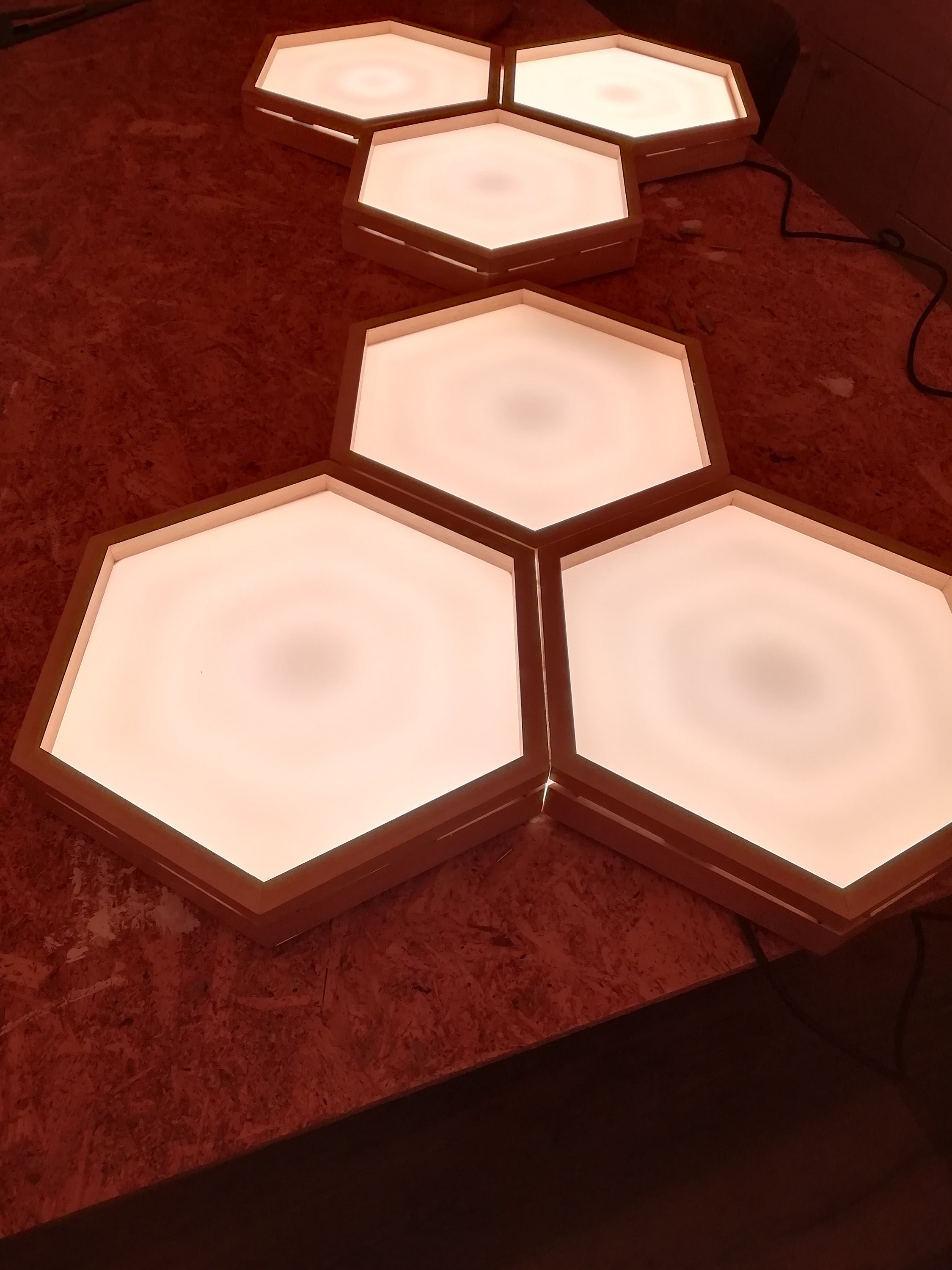 Honeycomb LED Panel - Hexagonal Shape Lamp 70W 3500K - Etsy