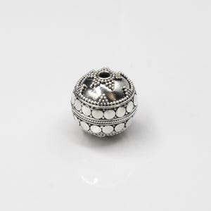 Single 18mm 925 Sterling Silver Bead, Sterling Silver Granulation Bead ...
