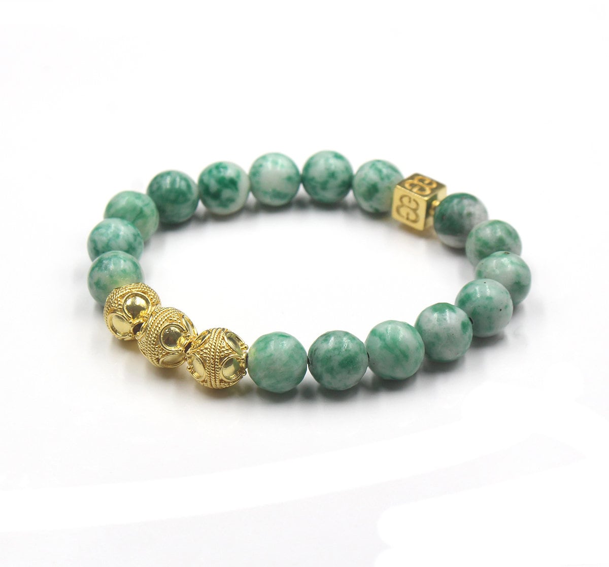 Mannen Jade Armband Qinghai Groene Jade en Sterling Zilveren - Etsy ...