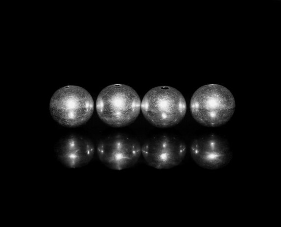 Four 10mm Sterling Silver Ball Beads 10mm Silver Beads | Etsy
