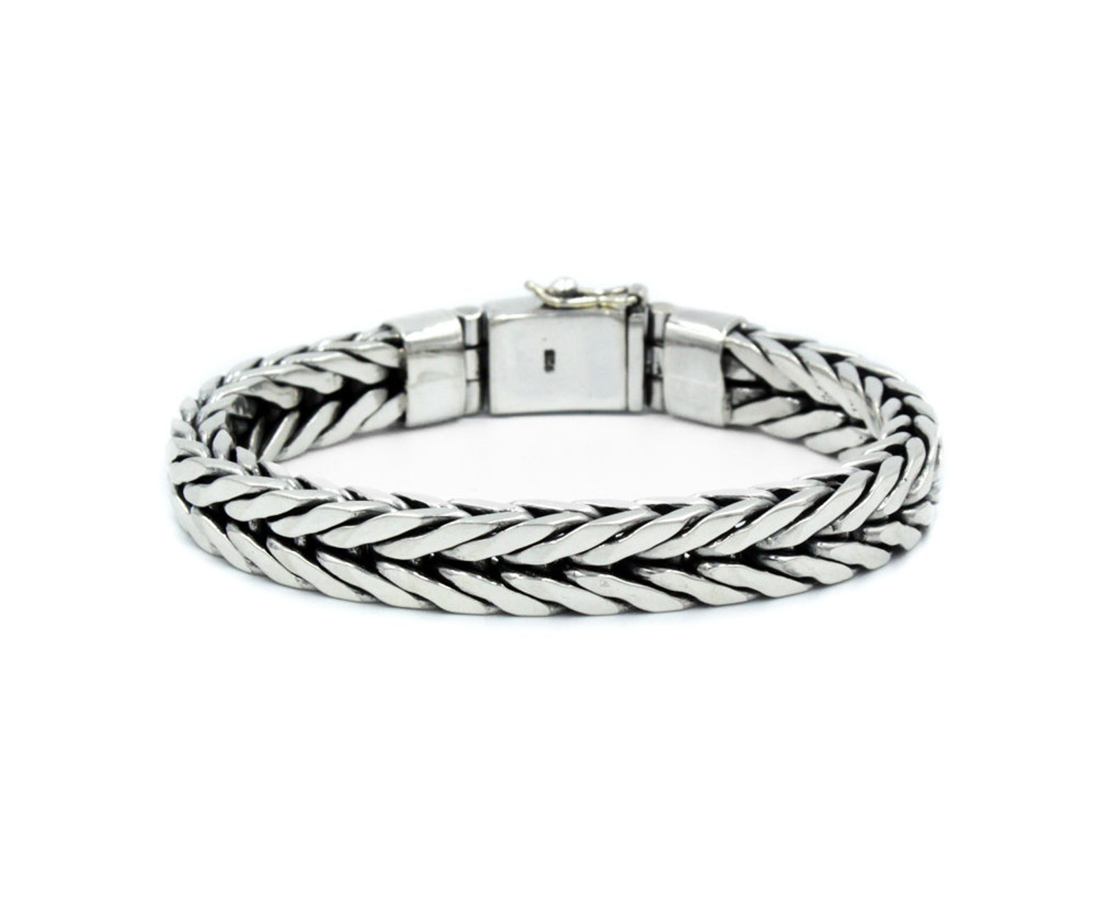 10mm Solid Sterling Silver Bracelet Heavy Duty Sterling - Etsy