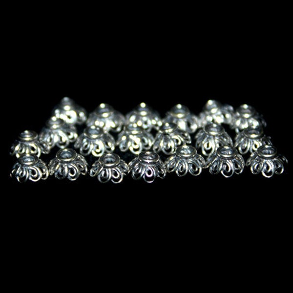 Bead Caps Silver - Etsy