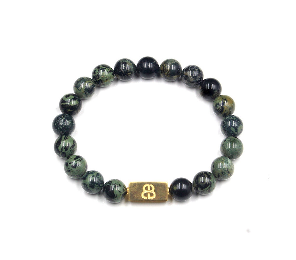 Men's Dark Green Jade Bracelet, Bracelet Man, Jade Bracelet, Men's Jade ...