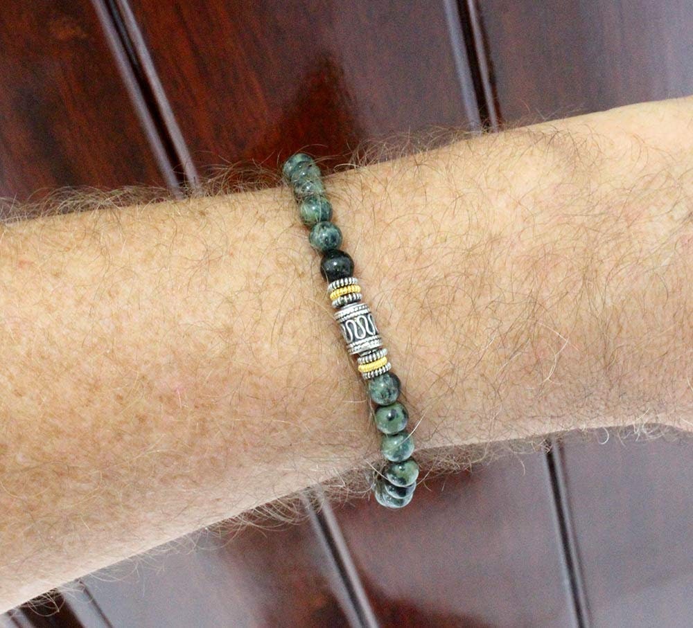 Men's Bracelet Jade Bracelet for Men Dark Green Jade | Etsy