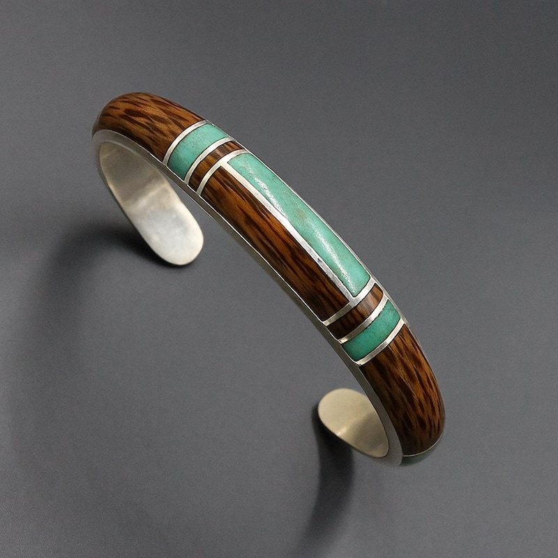 Inlay Malachite Bracelet - Etsy