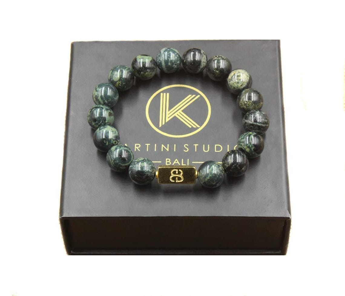 Men's Dark Green Jade Bracelet Bracelet Man Jade | Etsy