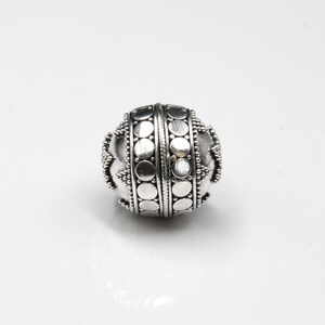 Single 18mm 925 Sterling Silver Bead, Sterling Silver Granulation Bead ...