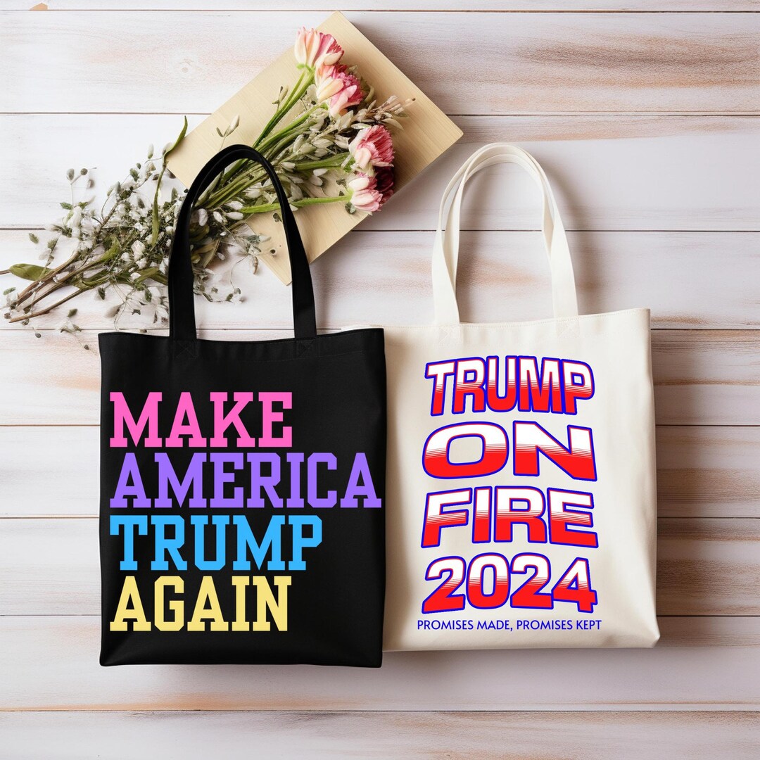 Trump Tote Bag, Election 2024 Tote Bag, Vote Trump 2024 Tote, Trump ...