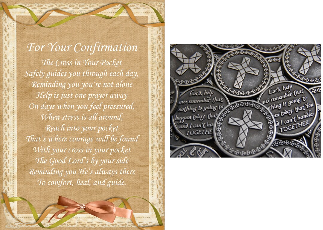 Confimation - Cross in Your Pocket - Etsy