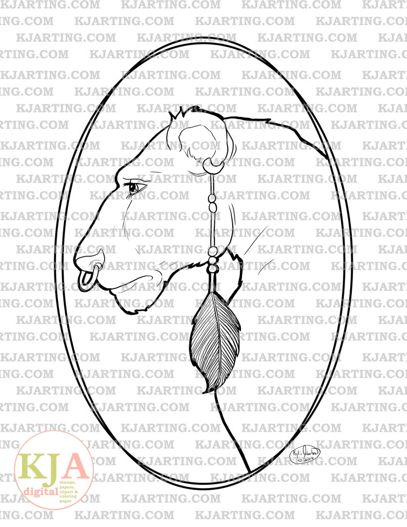 Lioness line_art Printable_00175 Kjarting - Etsy