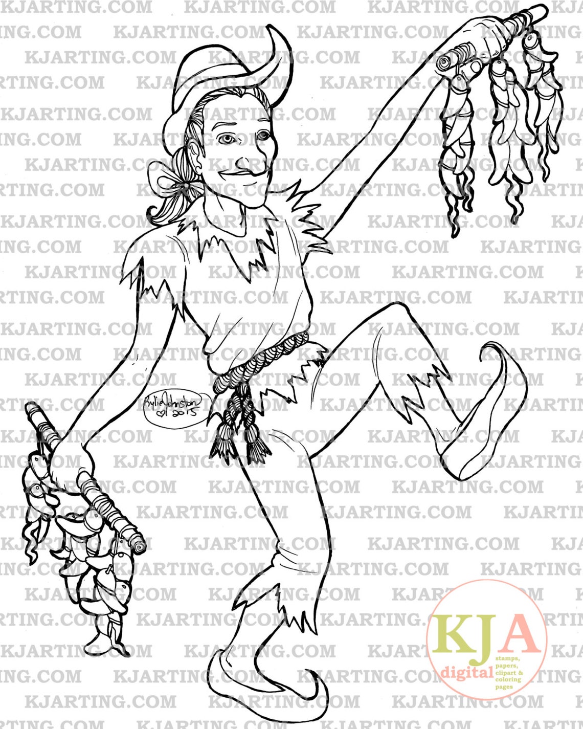 Peter Piper Coloring Page line_art Printable_00193 Kjarting - Etsy
