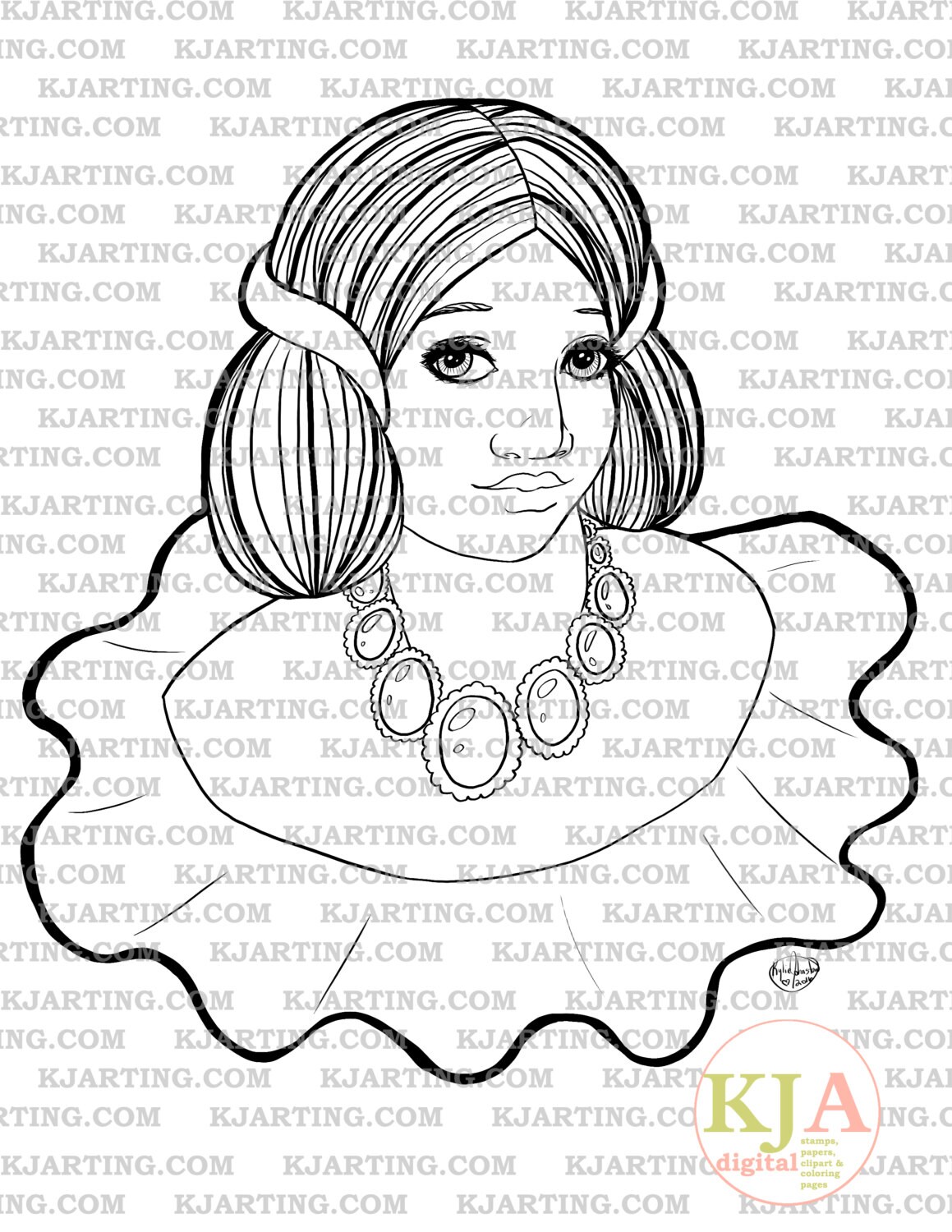Formal line_art Printable_00277 Kjarting - Etsy