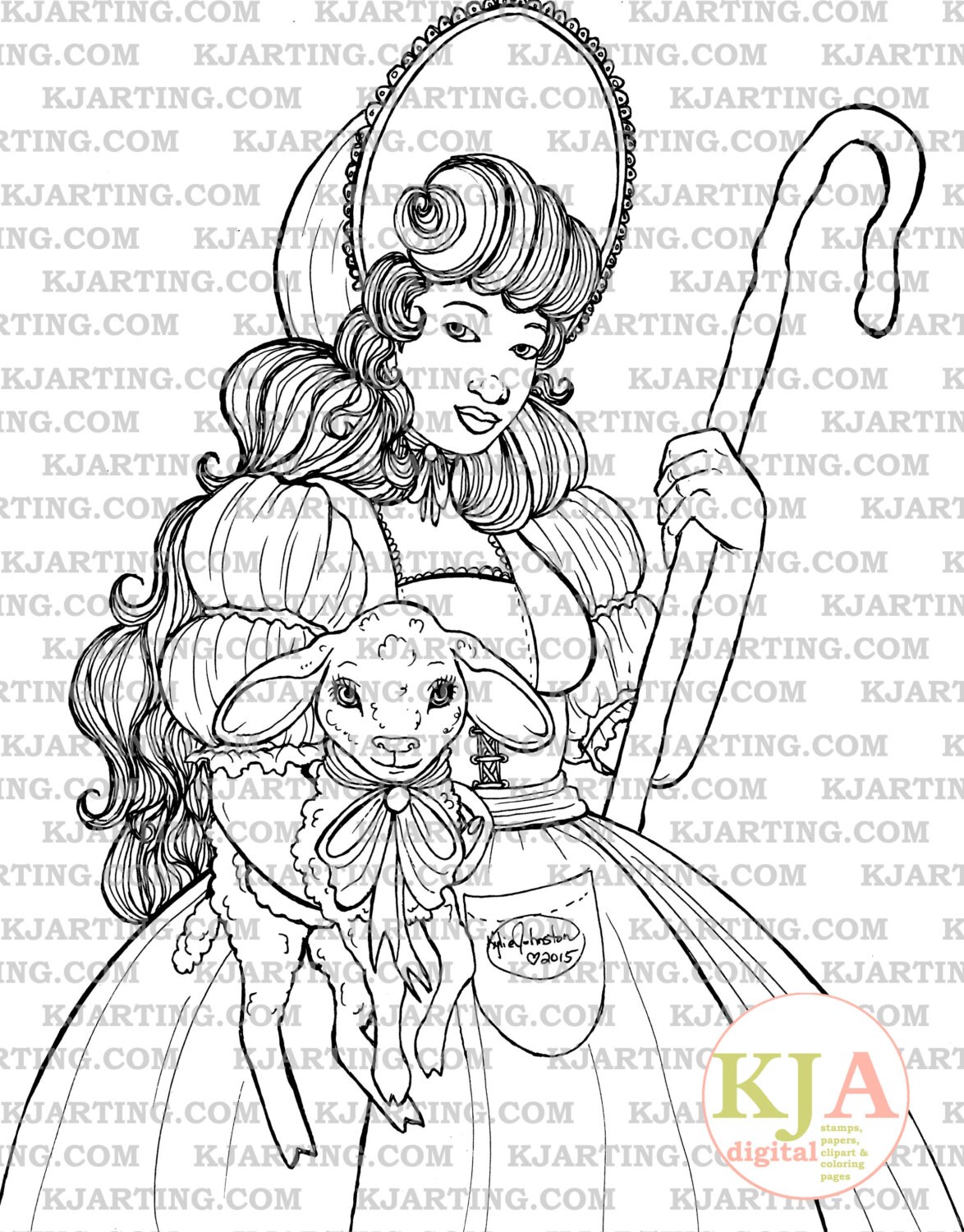 Little Bo Peep Coloring Pages