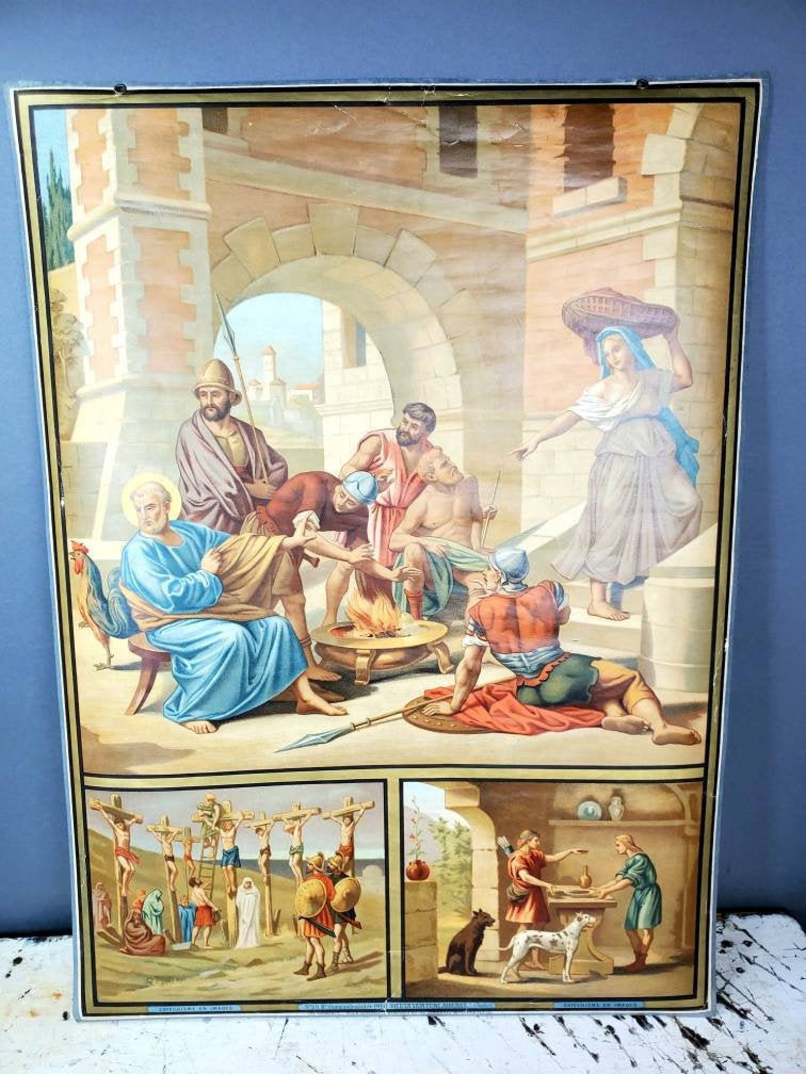 1800's French Lithograph Rare 2nd Commandment / Religious | Etsy