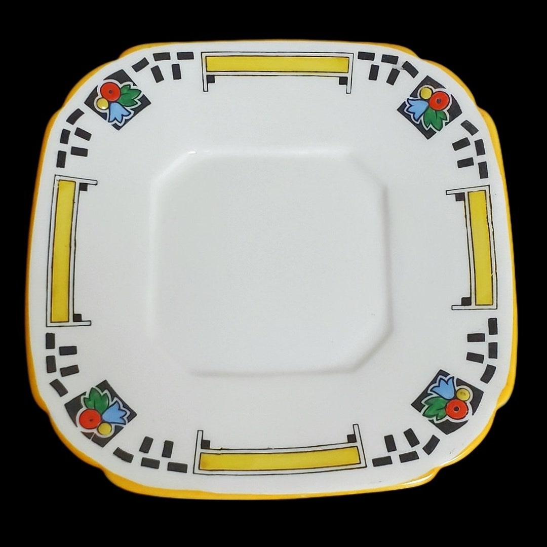 1930's Adderley Ware Art Deco Plate - Etsy