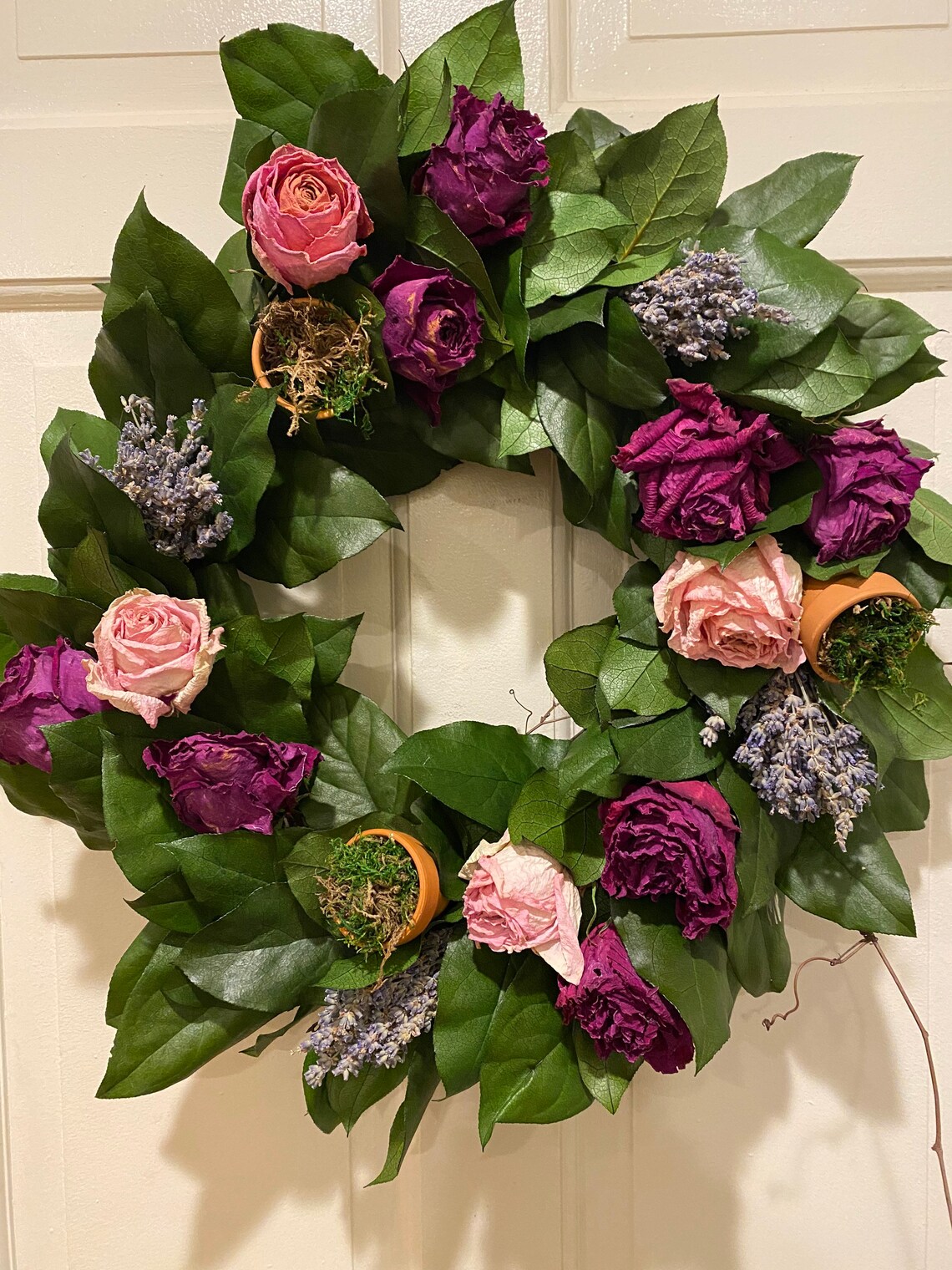 Couronne de rose et de lavande - Etsy Canada