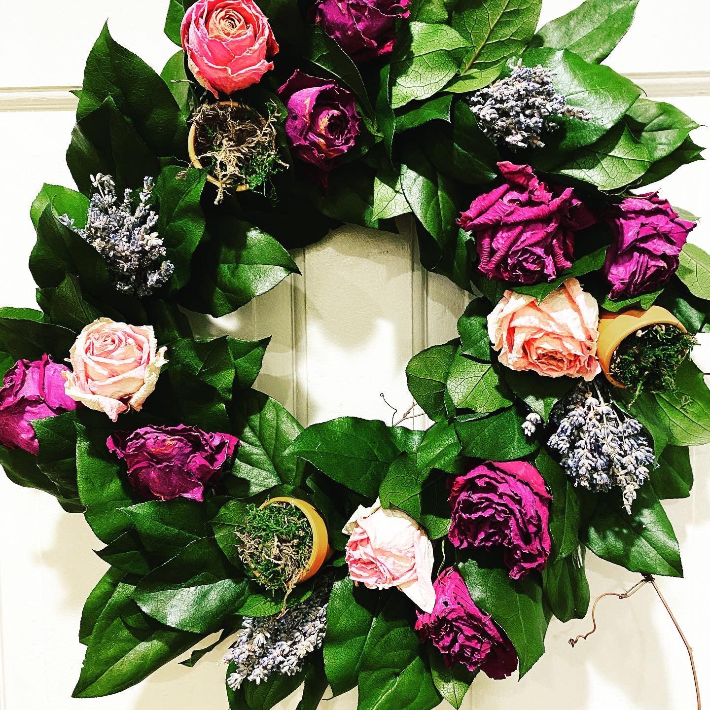 Couronne de rose et de lavande - Etsy Canada