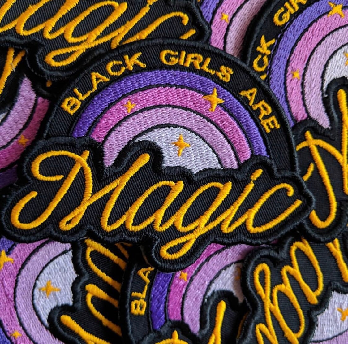 Black Girl Magic Iron on Patch Rainbow Black History - Etsy