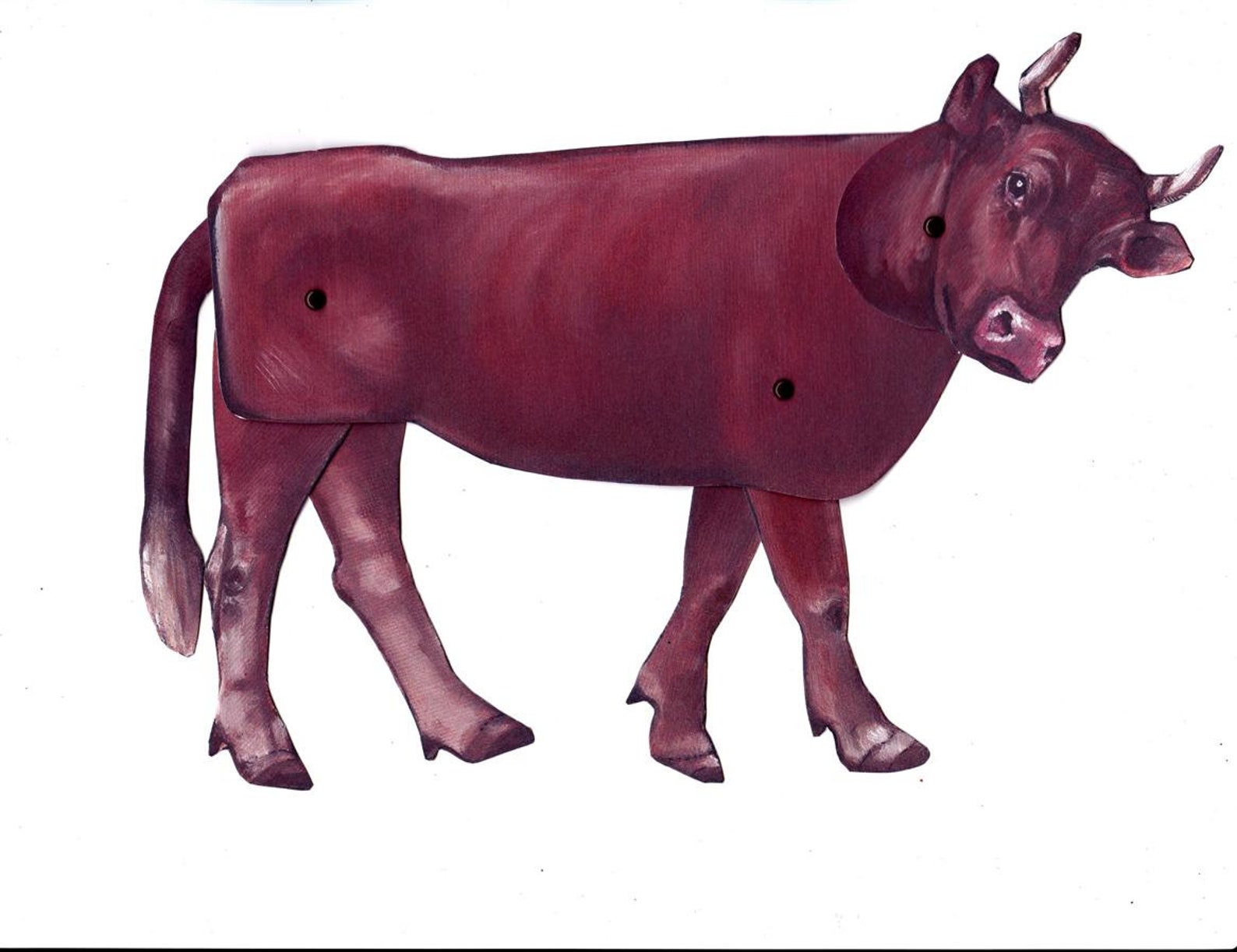 DIY Paper Dolls, Cow, Jointed Paper Dolls, Cow Paper Dolls, Bookmarks ...
