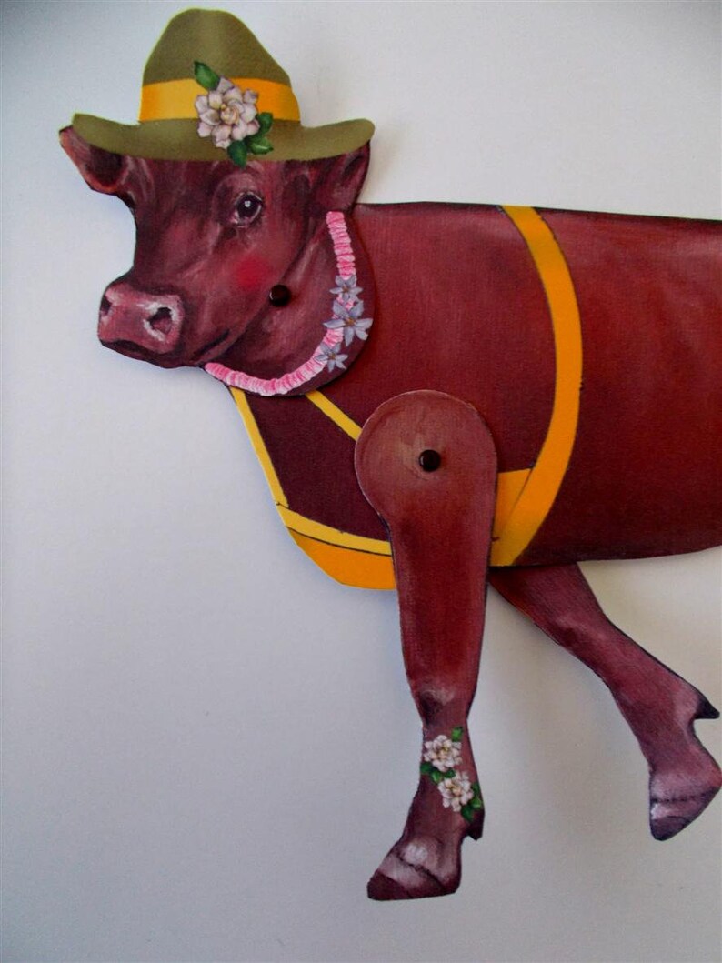 DIY Paper Dolls, Articulated Paper Dolls, Jointed Paper Dolls, Cow ...