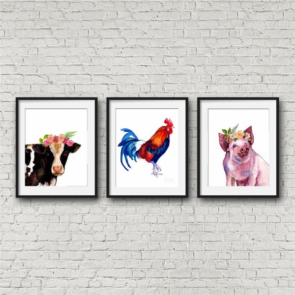 Pig Cow Rooster - Etsy